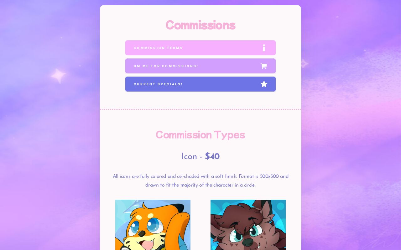 JuliePikacheeks Commission Home